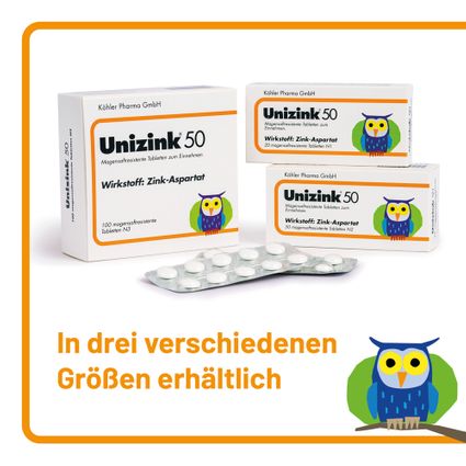 Unizink® 50 Tabletten 100 St - Shop Apotheke