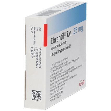 Ebrantil® i.v. 25 mg 5x5 ml mit dem E-Rezept kaufen - Shop Apotheke