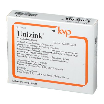 Unizink® 5x10 ml mit dem E-Rezept kaufen - Shop Apotheke