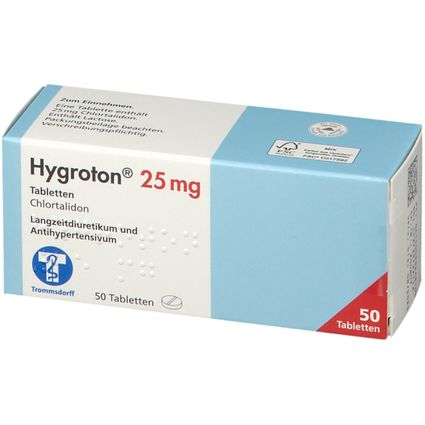 Hygroton® 25 mg 50 St mit dem E-Rezept kaufen - Shop Apotheke