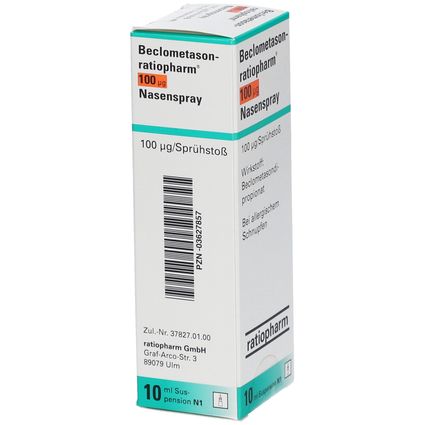 Beclometason-ratiopharm® 100 μg 1 St mit dem E-Rezept kaufen - Shop ...