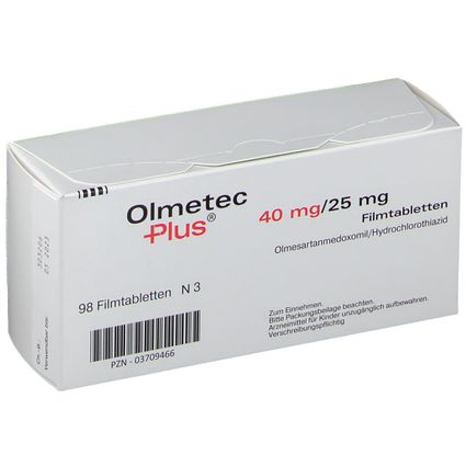 Olmetec Plus® 40 mg/25 mg 98 St mit dem E-Rezept kaufen - Shop Apotheke