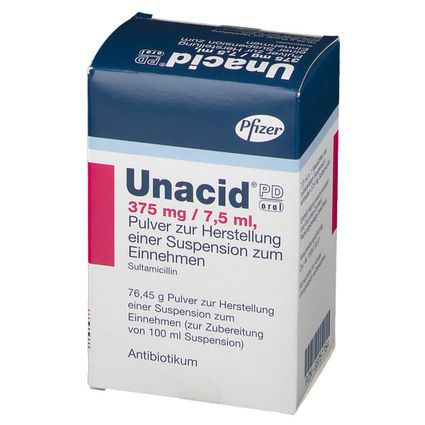 Unacid® PD oral 375 mg/7,5 ml 100 ml mit dem E-Rezept kaufen - Shop ...
