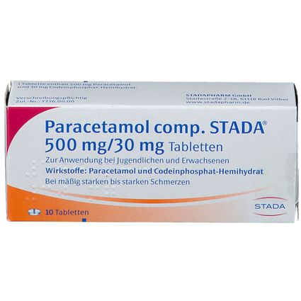 Paracetamol comp. STADA® 500 mg/30 mg 10 St mit dem E-Rezept kaufen ...