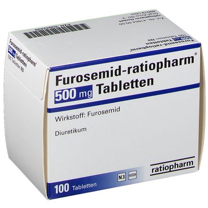 Furosemid-ratiopharm® 500 mg 100 St mit dem E-Rezept kaufen - Shop Apotheke