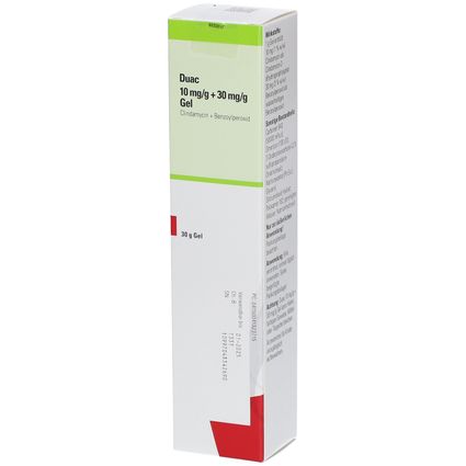 Duac 10 mg/g + 30 mg/g Gel 30 g mit dem E-Rezept kaufen - Shop Apotheke