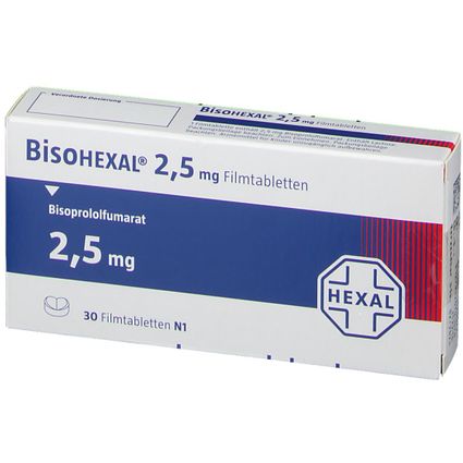 BisoHEXAL® 25 mg 30 St mit dem E-Rezept kaufen - Shop Apotheke