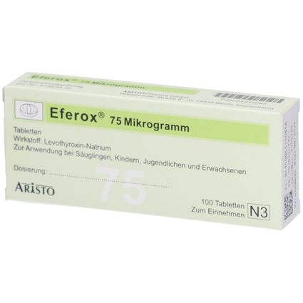 Eferox® 75 µg 100 St mit dem E-Rezept kaufen - Shop Apotheke
