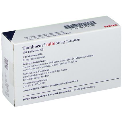 Tambocor® mite 50 mg 100 St mit dem E-Rezept kaufen - Shop Apotheke