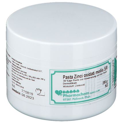 Pasta Zinci oxidati mollis SR 200 g - Shop Apotheke