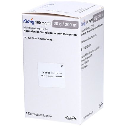 Kiovig 100 mg/ml 200 ml mit dem E-Rezept kaufen - Shop Apotheke