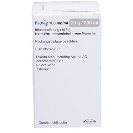 Kiovig 100 mg/ml 200 ml mit dem E-Rezept kaufen - Shop Apotheke