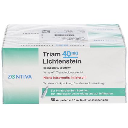 Triam 40 mg Lichtenstein 100x1 ml mit dem E-Rezept kaufen - Shop Apotheke
