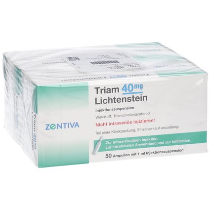 Triam 40 mg Lichtenstein 100x1 ml mit dem E-Rezept kaufen - Shop Apotheke