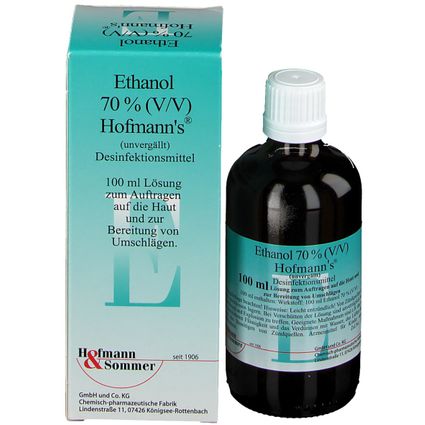 Ethanol 70% (v/v) Hofmanns ® 100 ml - Shop Apotheke