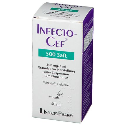 InfectoCef® 500 Saft 50 ml mit dem E-Rezept kaufen - Shop Apotheke