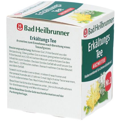 Bad Heilbrunner® Erkältungs Tee 8x2 g - Shop Apotheke