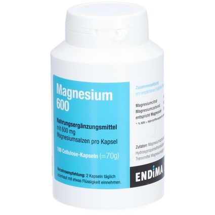 Endima® Magnesium 600 Kapseln 100 St - Shop Apotheke