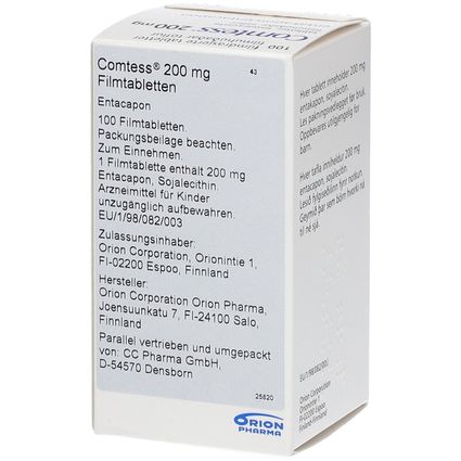 Comtess 200 mg 100 St mit dem E-Rezept kaufen - Shop Apotheke
