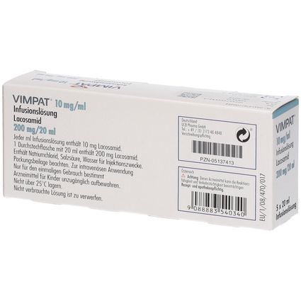 Vimpat 10 mg/ml 5x20 ml mit dem E-Rezept kaufen - Shop Apotheke