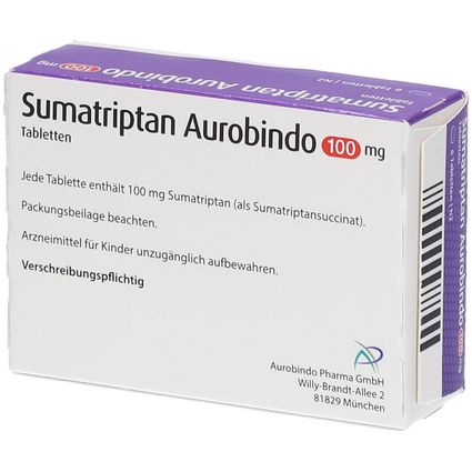 Sumatriptan Aurobindo 100 mg 6 St mit dem E-Rezept kaufen - Shop Apotheke