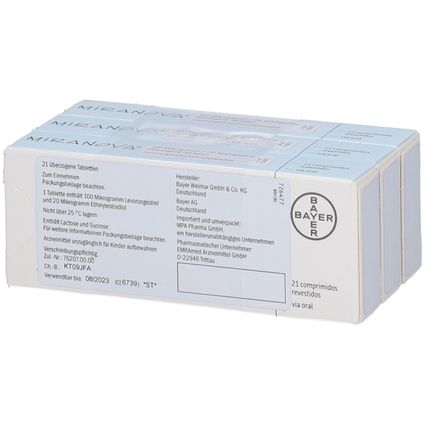 MIRANOVA® 0,02 mg + 0,1 mg 3x21 St mit dem E-Rezept kaufen - Shop Apotheke
