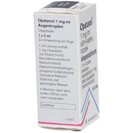 Opatanol 1 mg/ml 1x5 ml mit dem E-Rezept kaufen - Shop Apotheke