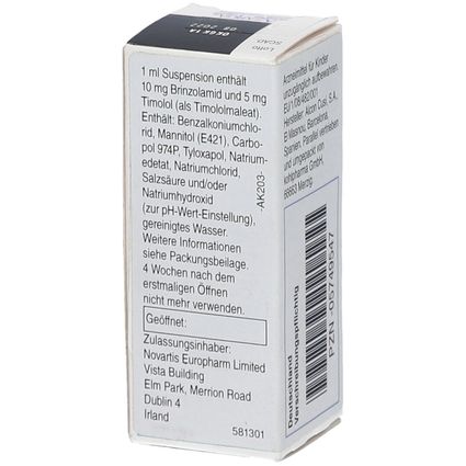 Azarga 10 mg/ml + 5 mg/ml 5 ml mit dem E-Rezept kaufen - Shop Apotheke