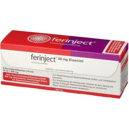 ferinject® 50 mg 5x10 ml mit dem E-Rezept kaufen - Shop Apotheke