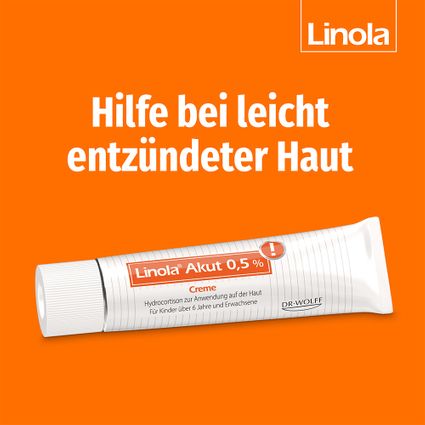 Linola Akut 0,5% - Hydrocortison Creme bei leicht entzündeter Haut ...