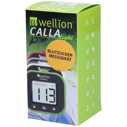 Wellion Calla Light Weiß Blutzuckermessgerät - 1 Set, mg/dL 1 St - Shop Apotheke