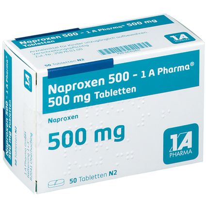 Naproxen 500 1A Pharma® 50 St mit dem E-Rezept kaufen - Shop Apotheke