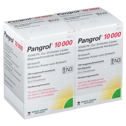 Pangrol® 10000 Kapseln 200 St - Shop Apotheke
