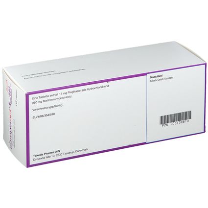 competact® 15 mg/850 mg 112 St mit dem E-Rezept kaufen - Shop Apotheke