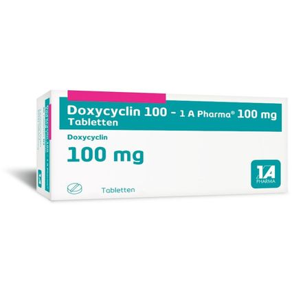 Doxycyclin 100 1A Pharma® 20 St mit dem E-Rezept kaufen - Shop Apotheke