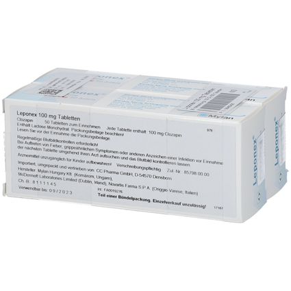 Leponex 100 mg 100 St mit dem E-Rezept kaufen - Shop Apotheke
