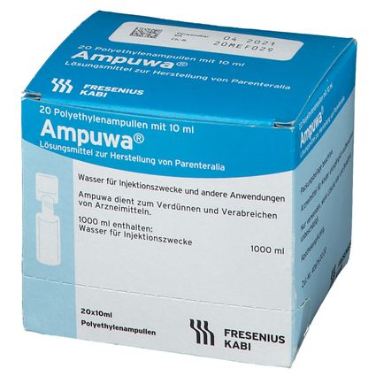 Ampuwa® Wasser für Injektionszwecke 20x10 ml - Shop Apotheke