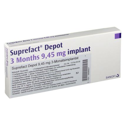 Suprefact® Depot 9,45 mg 3-Monatsimplantat 1 St mit dem E-Rezept kaufen ...