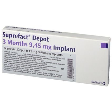 Suprefact® Depot 9,45 mg 3-Monatsimplantat 1 St mit dem E-Rezept kaufen ...