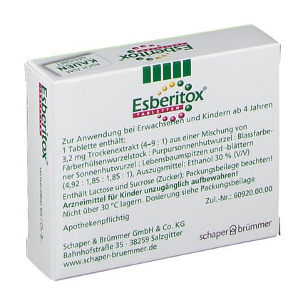 Esberitox® Tabletten 60 St - Shop Apotheke