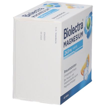 Biolectra® Magnesium 243 mg forte Brausetabletten Orange 40 St - SHOP ...