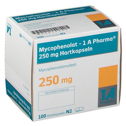Mycophenolat - 1 A Pharma® 250 mg 100 St mit dem E-Rezept kaufen - Shop ...