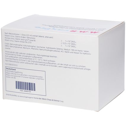 MMR Vaxpro 10x0,5 ml mit dem E-Rezept kaufen - Shop Apotheke