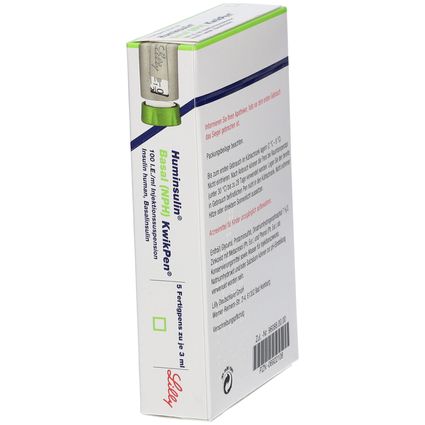 Huminsulin® Basal (NPH) KwikPen™ 5 St mit dem E-Rezept kaufen - Shop Apotheke