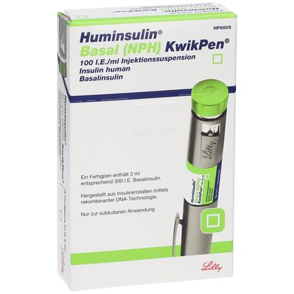 Huminsulin® Basal (NPH) KwikPen™ 5 St mit dem E-Rezept kaufen - Shop Apotheke