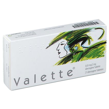 Valette® 0,03 mg/2 mg 21 St mit dem E-Rezept kaufen - Shop Apotheke
