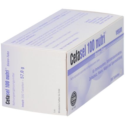 Cefasel 100 nutri® Selen-Tabs 200 St - Shop Apotheke