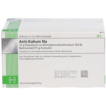 Anti-Kalium Na 20x15 g mit dem E-Rezept kaufen - Shop Apotheke