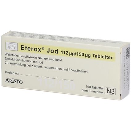 Eferox® Jod 112 µg/150 µg 100 St mit dem E-Rezept kaufen - Shop Apotheke