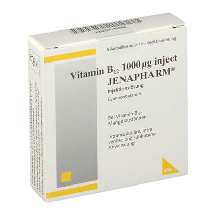 Vitamin B12 1000 µg inject JENAPHARM® 5x1 ml - Shop Apotheke